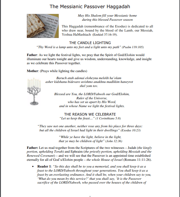 Passover Haggadah | Messianic Bible Study
